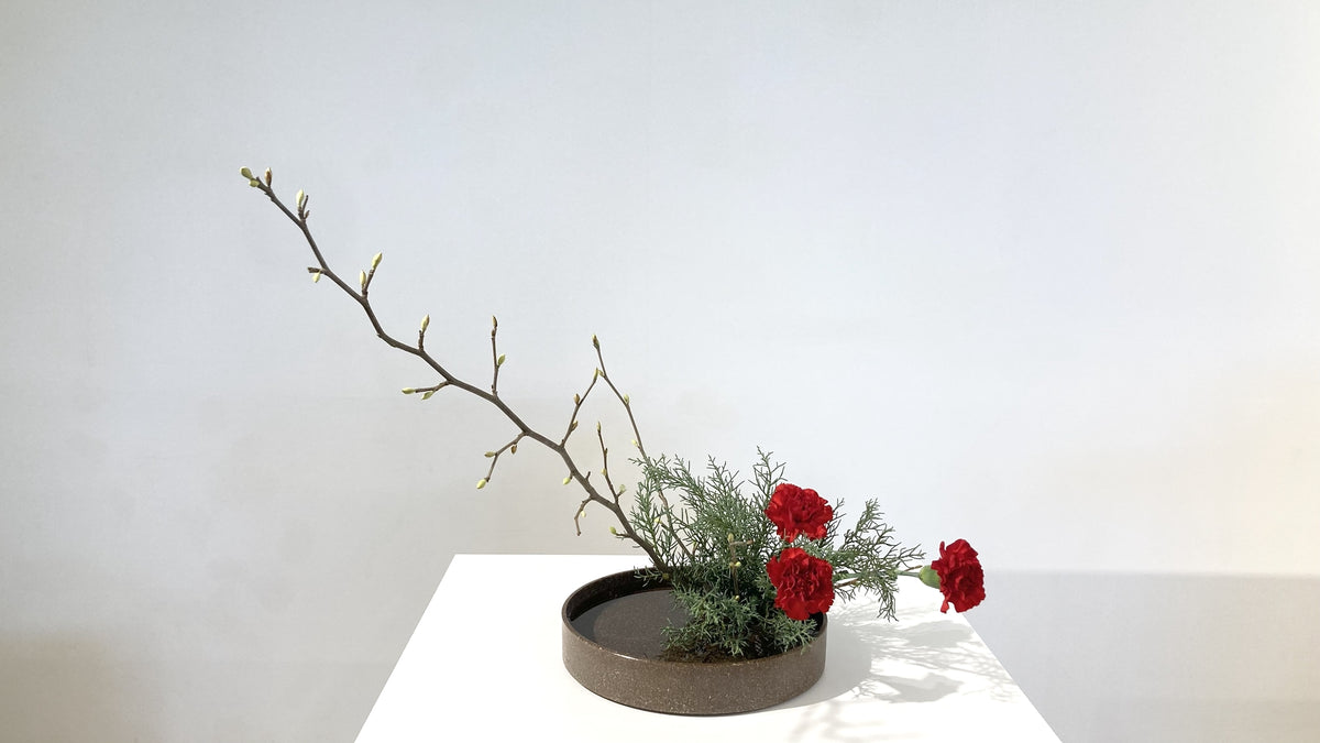 2-7 Variation No.4 Slanting Style Moribana by Ms.Misei Ishikawa ...