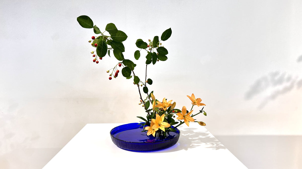 1-7 Basic Slanting Style Moribana by Ms.Kumiko Kato – anytime SOGETSU
