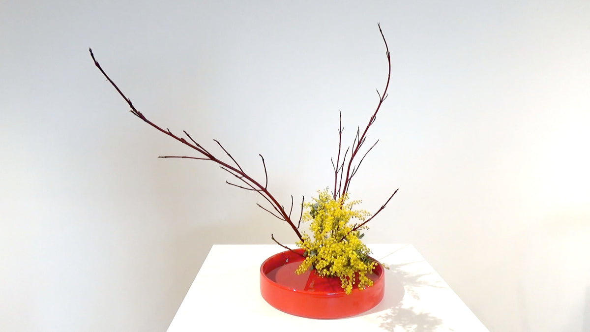 2-3 Variation No.3 Slanting Style Moribana by Ms.Misei Ishikawa ...